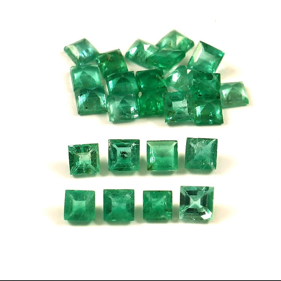 Natural Zambian Emerald Square Cut Gemstone for Jewelry Making - Etsy