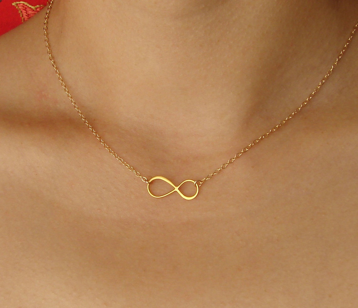 Infinity Necklace Gold Infinity Necklace Jewelry Infinity - Etsy