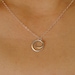 Gift Necklace Entwined Circles Pendant Necklace in Sterling Silver ...