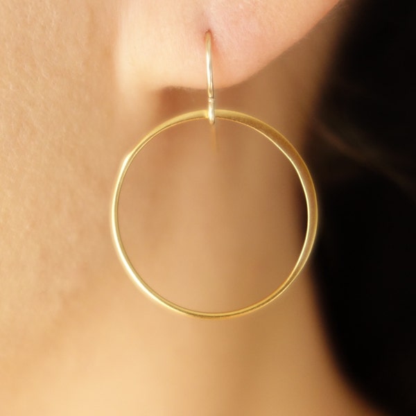 Circle Earrings - Etsy