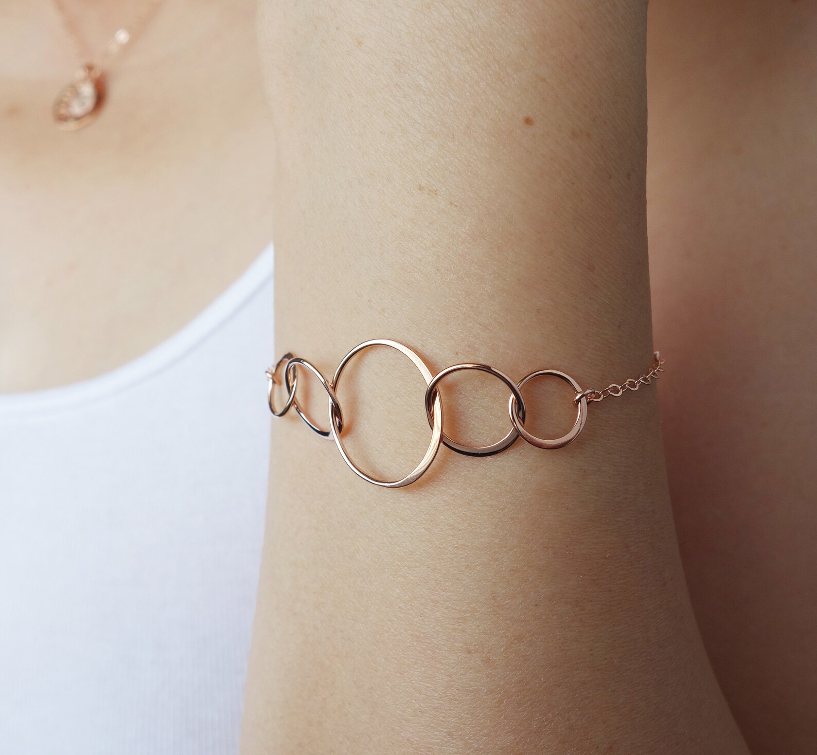 4 Best Friend Necklace 4 Four Circle Necklace Silver Gold - Etsy