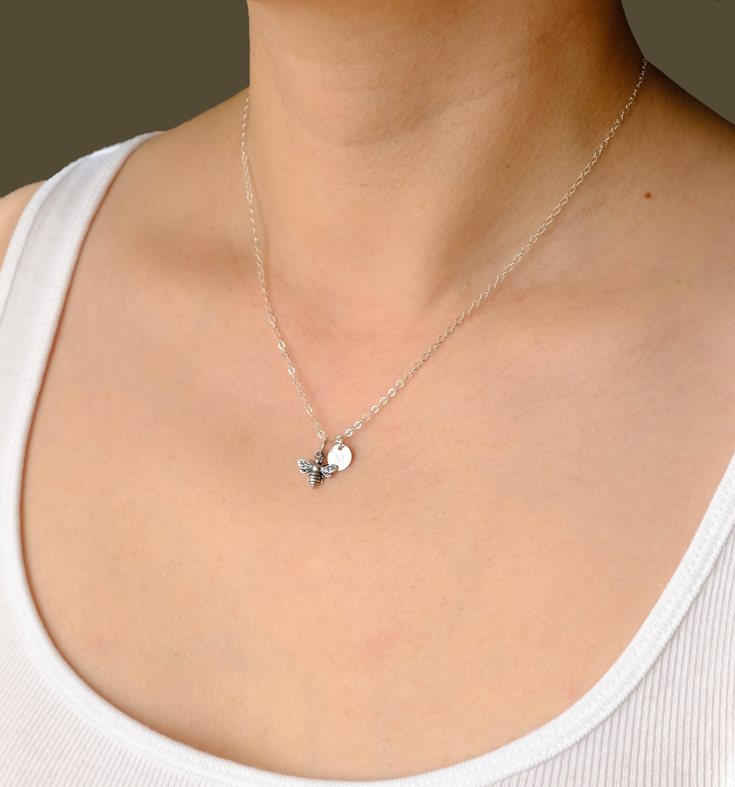 Bee Necklace Bee Jewelry Honeybee Necklace Bumble Bee Necklace | Etsy