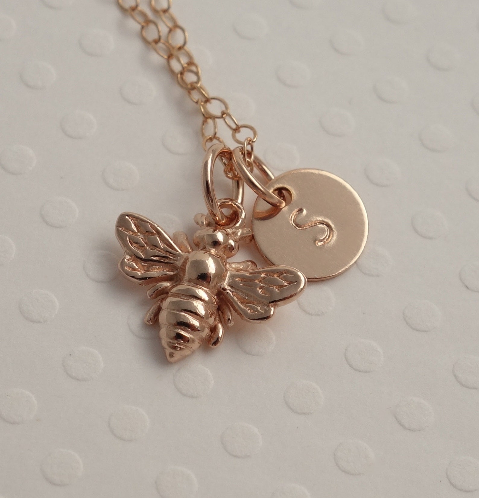 Bee Necklace Bee Jewelry Honeybee Necklace Bumble Bee Necklace - Etsy ...