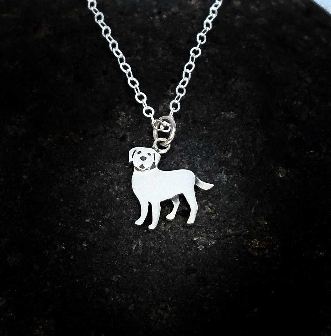 Silver Labrador Necklace Adjustable Necklace Dainty Labrador Mom ...