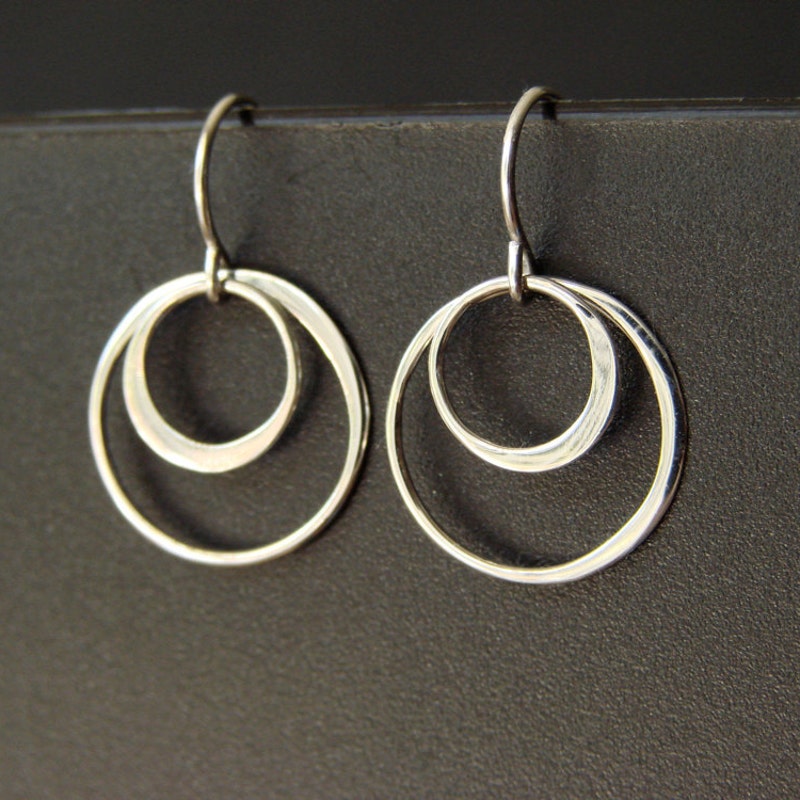 Circle Earrings - Etsy