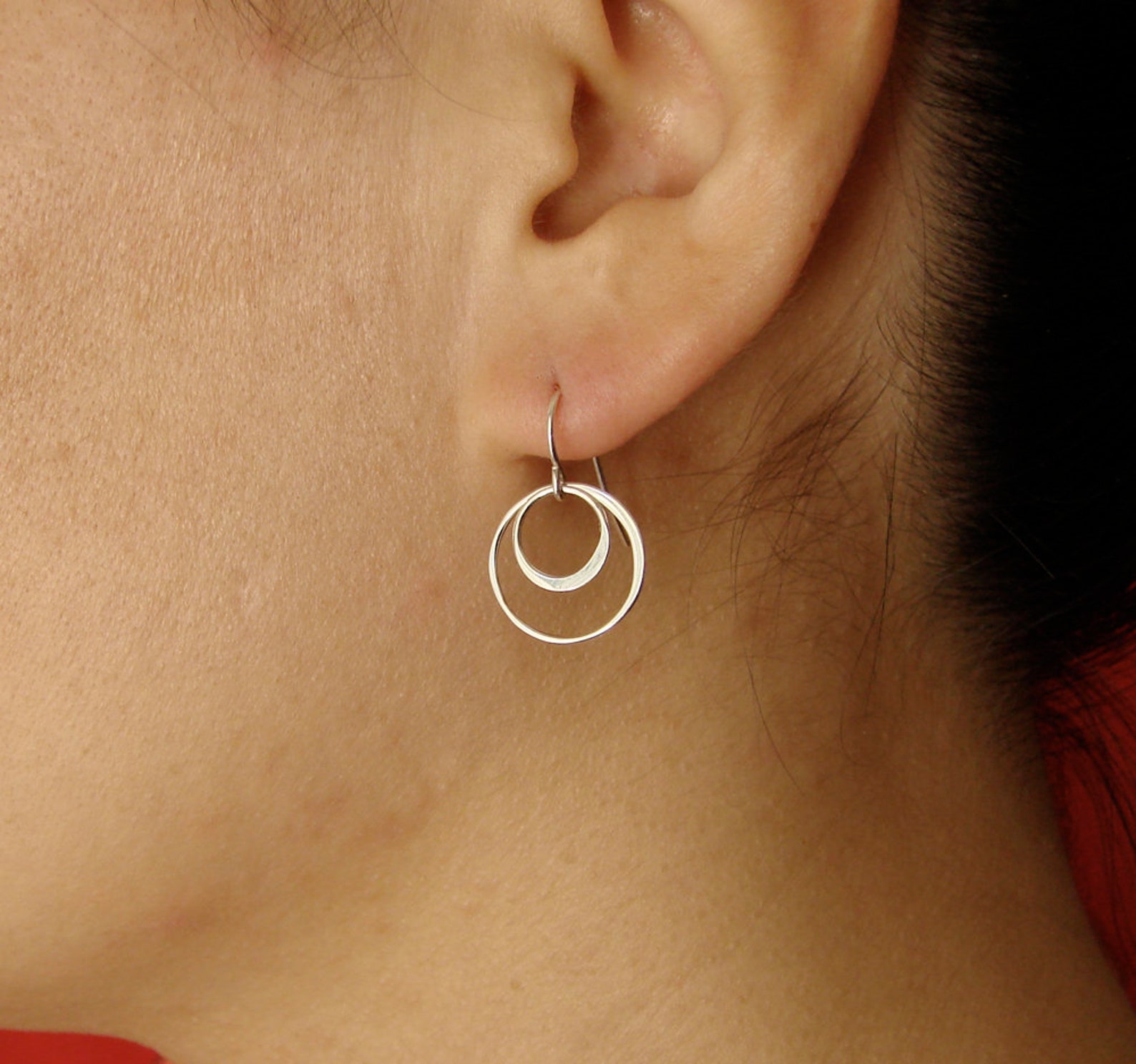 Four Circle Necklace • 4 Best Friend Necklace • Silver Gold ...