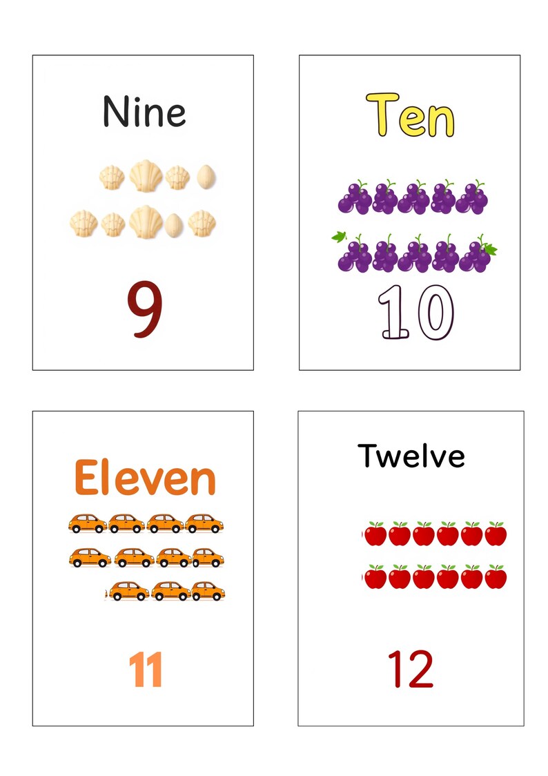 Flashcards – Numbers 1-20 | Printable Educational Cards for Kids ...