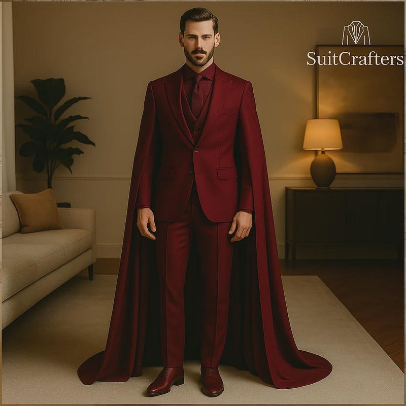 Tuxedo With Cape Red - Etsy