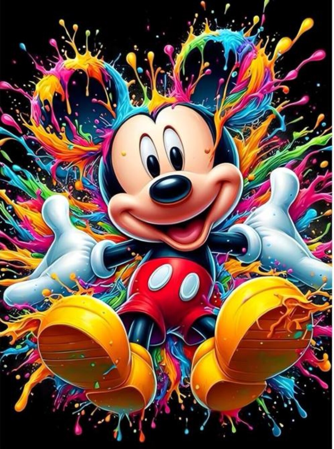 Mickey Mouse Diamond Art Set With Tools. - Etsy