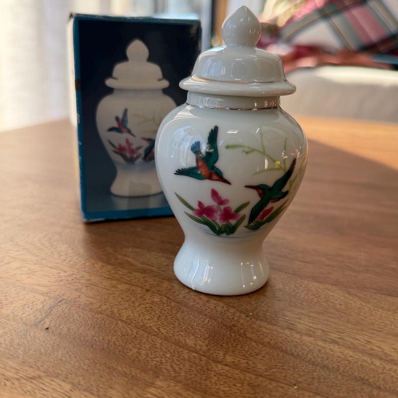 Ginger Jar With Lid Birds - Etsy