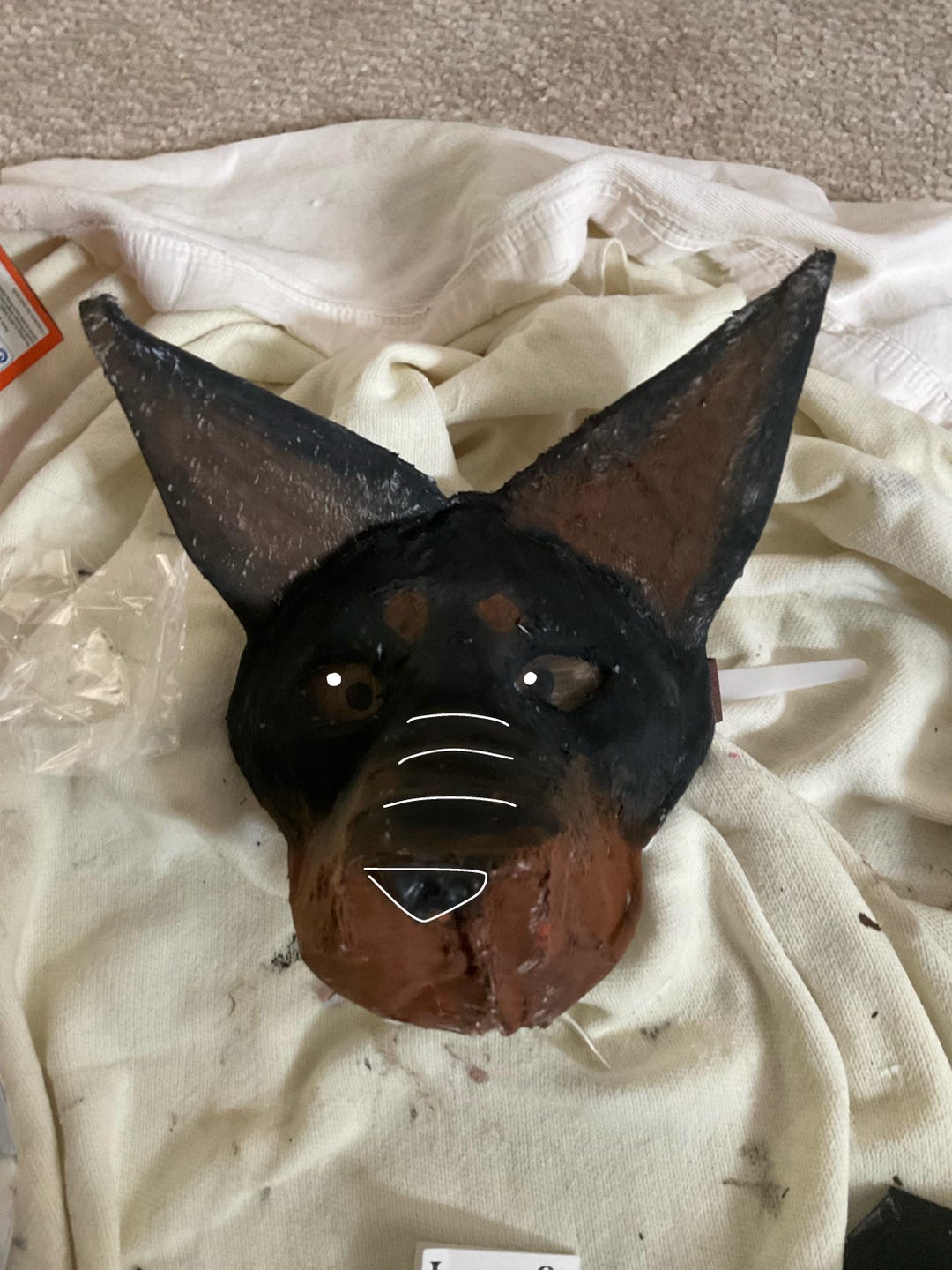 Therian Mask - Doberman - Lined - Etsy