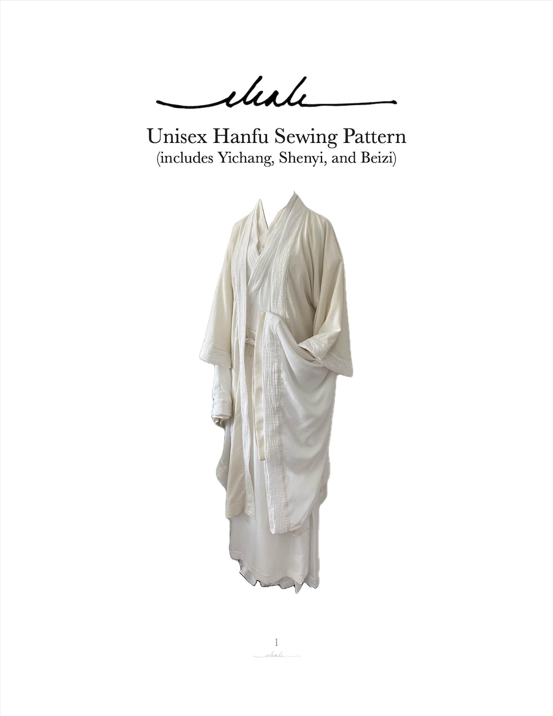 Unisex Hanfu Sewing Pattern With Instructions: Includes Yichang, Shenyi ...