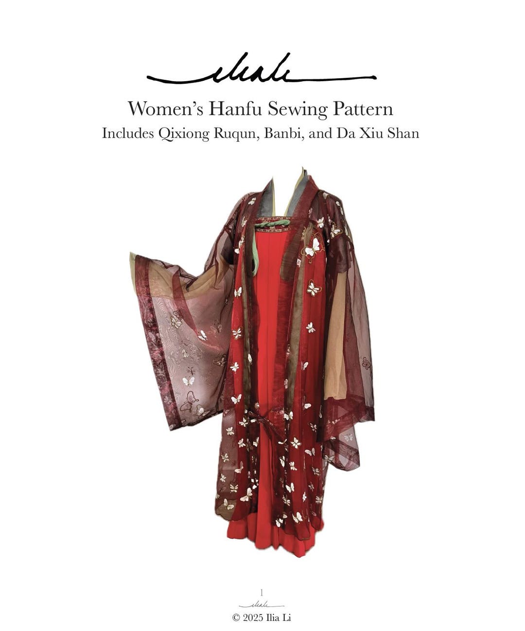 Women's Hanfu Sewing Pattern With Instructions: Contains Qixiong Ruqun ...