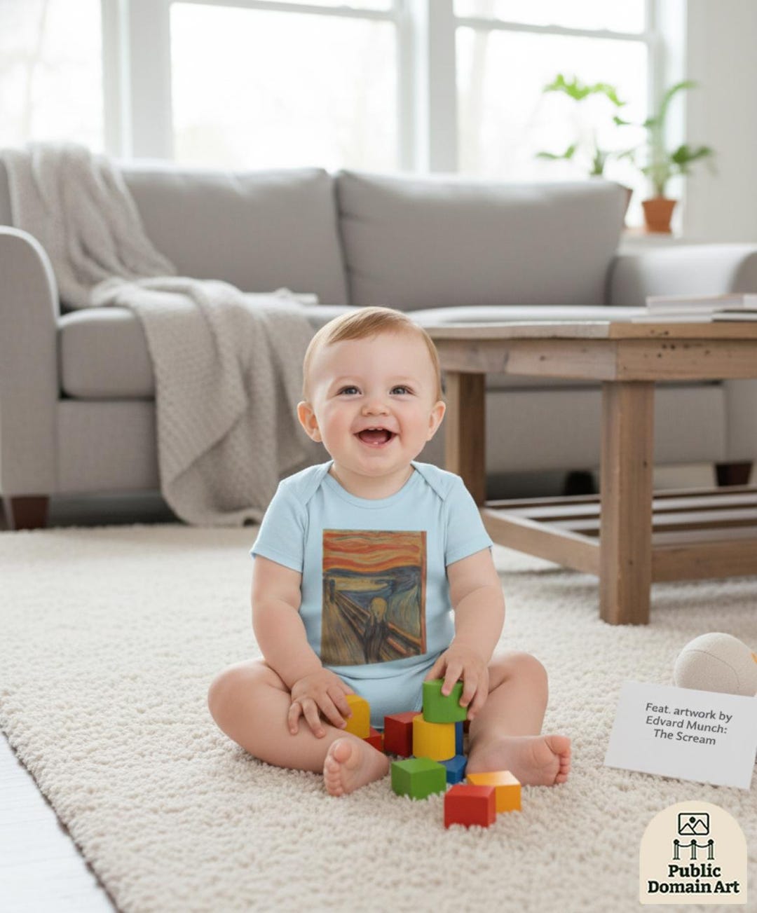 Edvard Munch 'the Scream' Funny Baby Bodysuit - 100% Cotton - Etsy