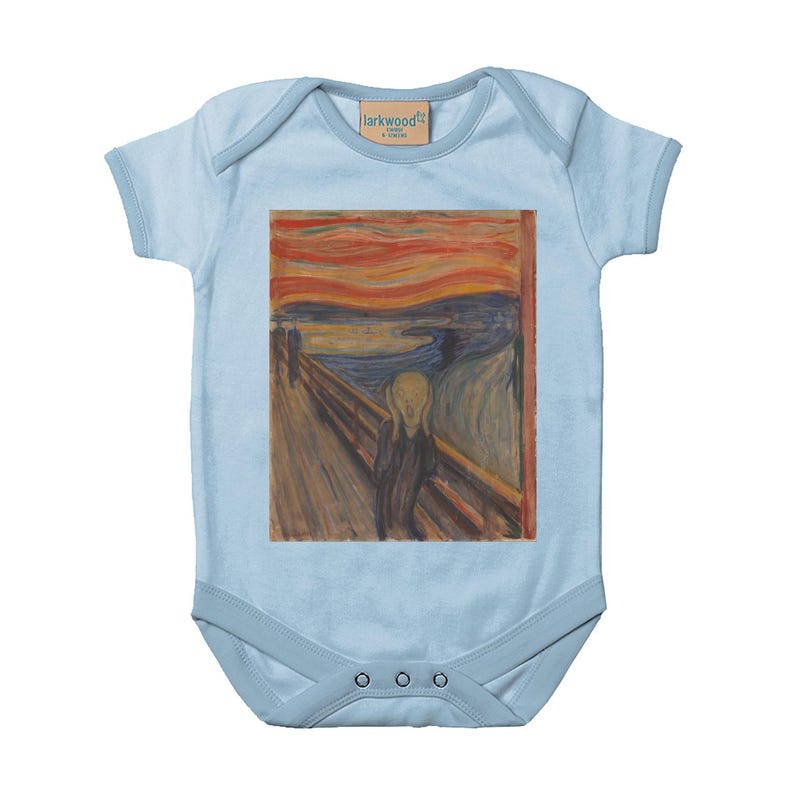 Edvard Munch 'the Scream' Funny Baby Bodysuit - 100% Cotton - Etsy