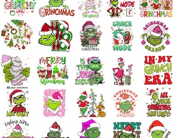 1200+ Grinch Christmas PNG, Mega Bundle, Merry Grinchmas Clipart Pack ...
