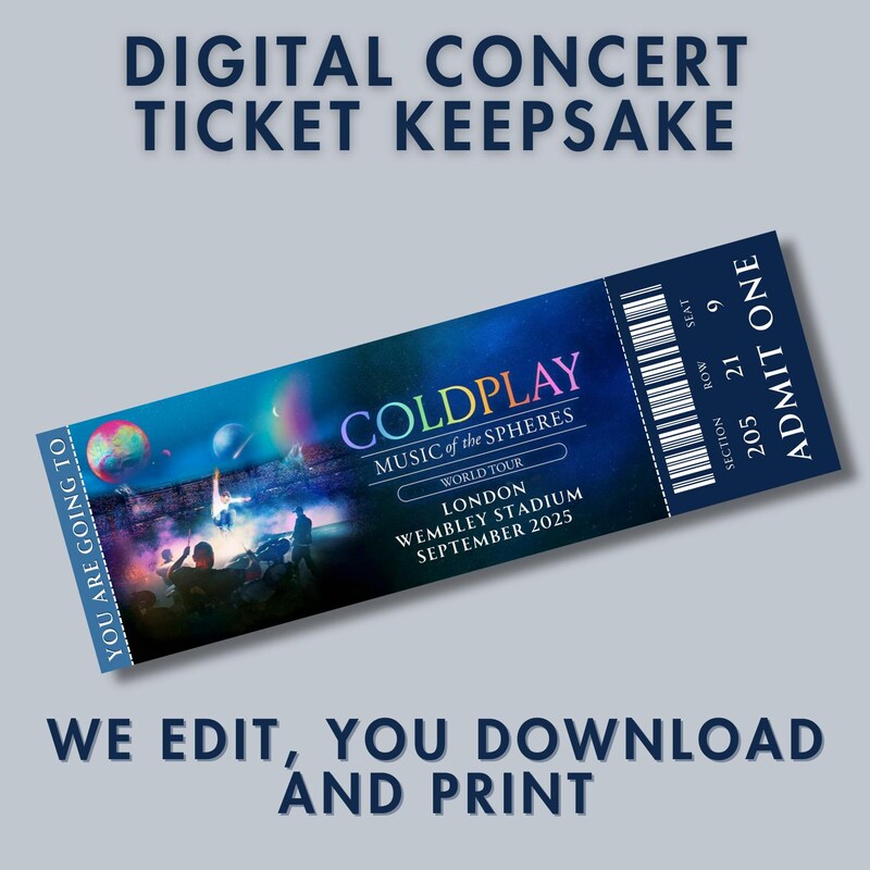 Coldplay - Etsy