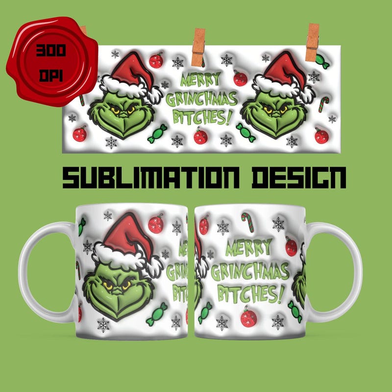 Grinch Mug - Etsy Canada