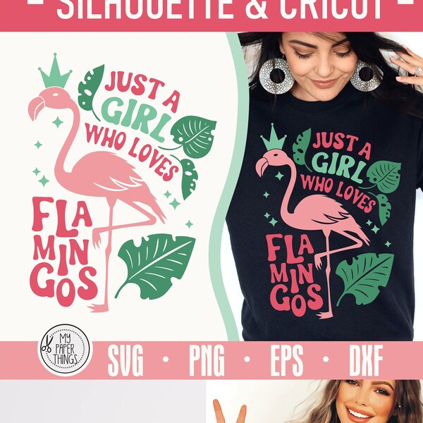 Just a Girl Who Loves Flamingos.svg - Etsy