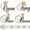 His Queen Her King Svg, King and Queen Svg, Couple Svg Shirt, Valentine ...