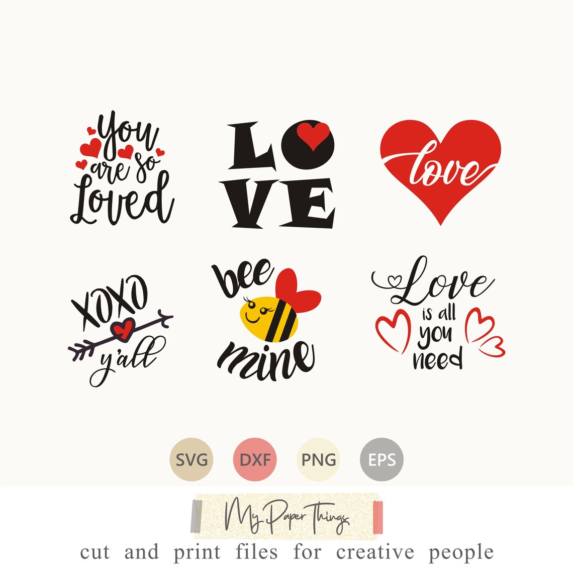 Valentine Svg Bundle Valentine Svg Valentine's Day SVG | Etsy
