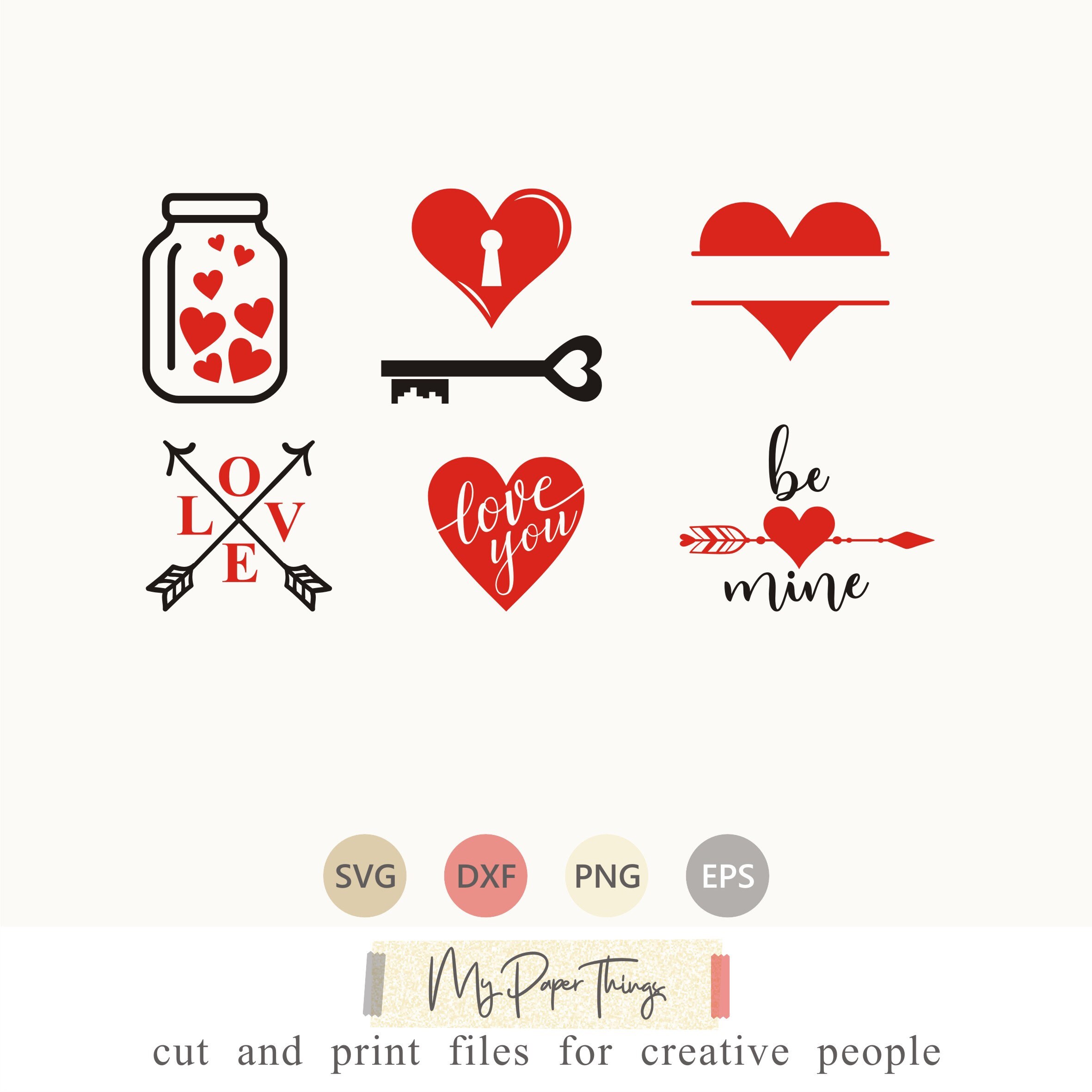 Valentine Svg Bundle Valentine Svg Valentine's Day SVG | Etsy