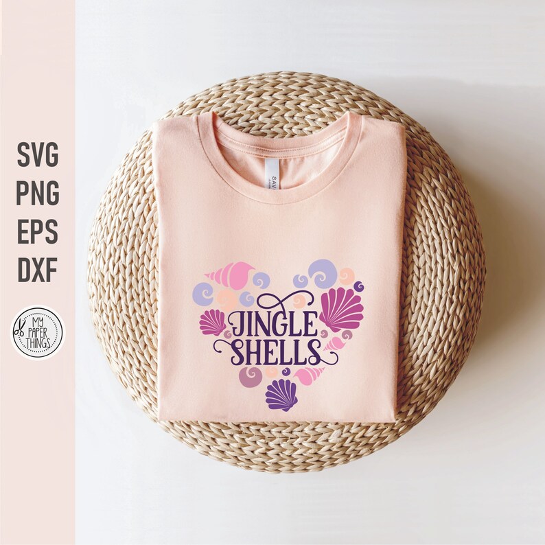 Crustaceancore Christmas Svg Jingle Shells Svg Seashell - Etsy