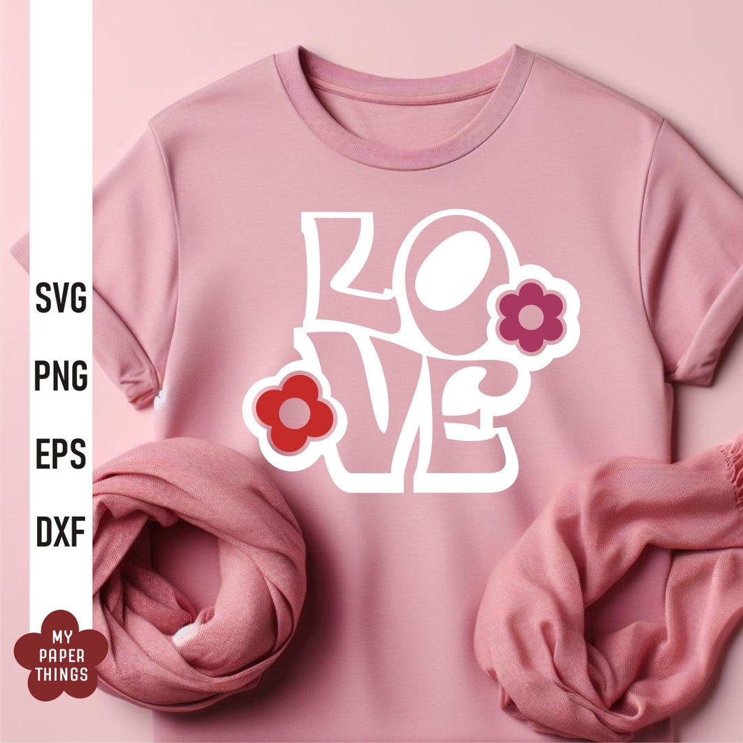 Retro Love SVG, Valentine's Day Svg, Love Svg, Groovy Love Svg, Svg ...