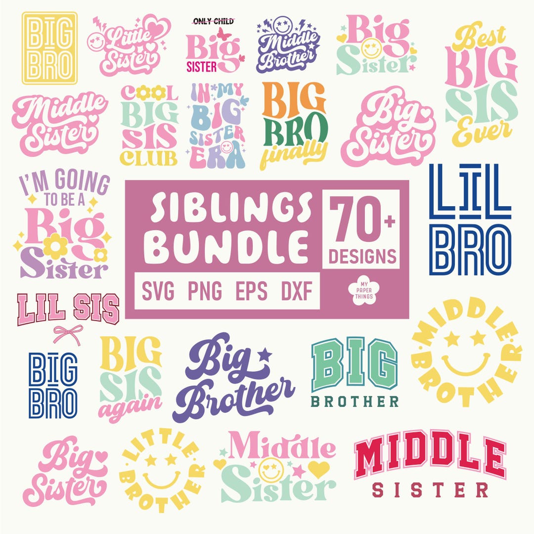 Siblings Svg, Big Sister Svg, Big Brother Svg, Promoted to Big Sister ...