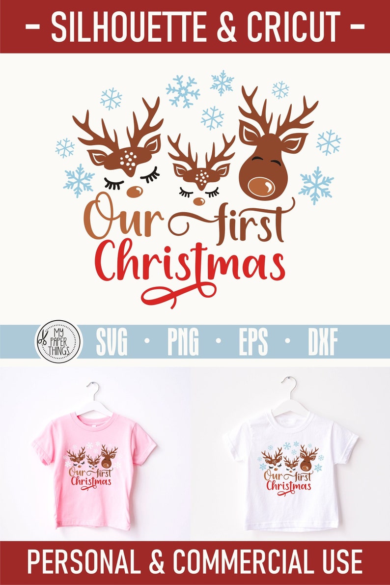 Our First Christmas SVG 1st Christmas Together SVG Family - Etsy