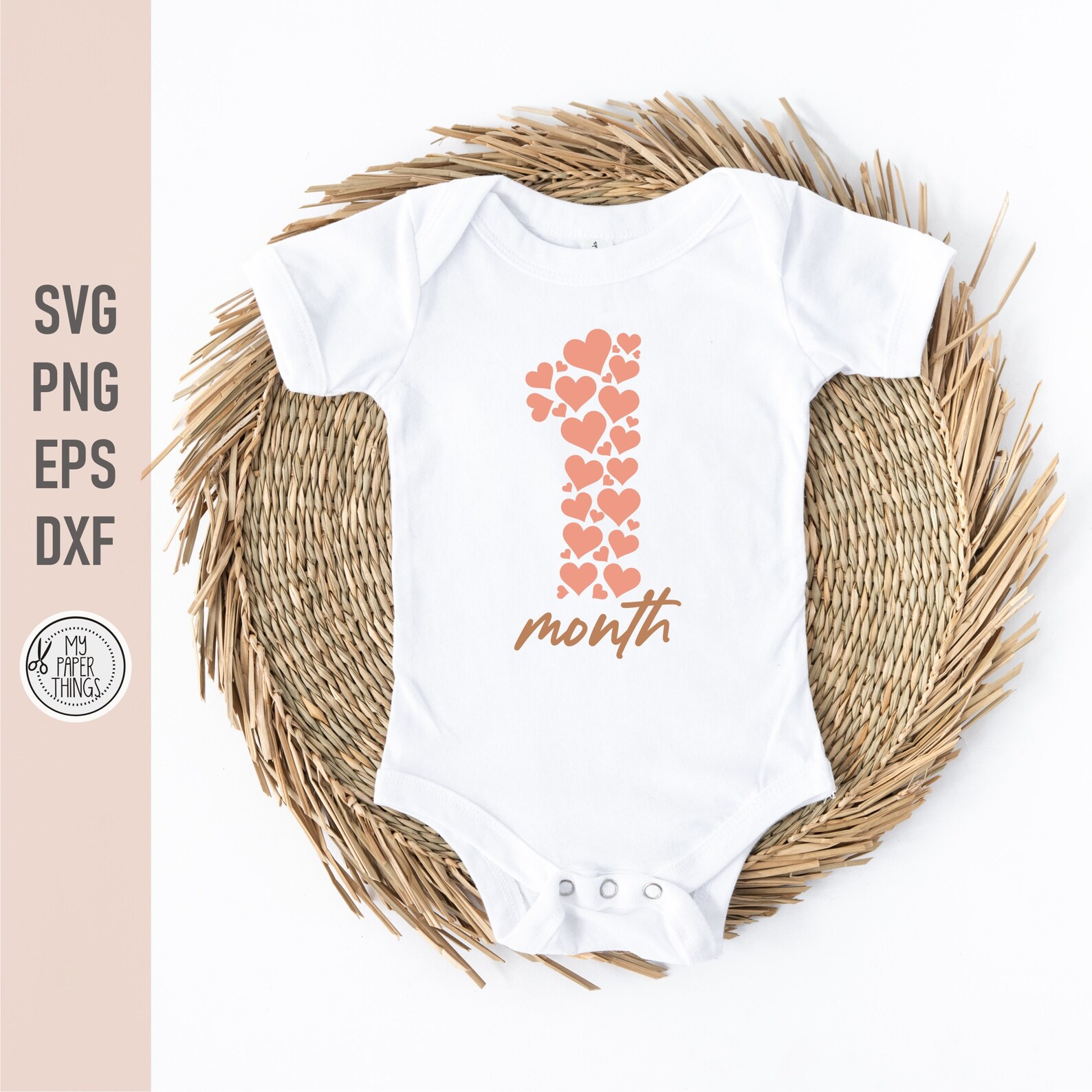 Monthly Baby Milestones Bundle Svg Numbers Svg First - Etsy