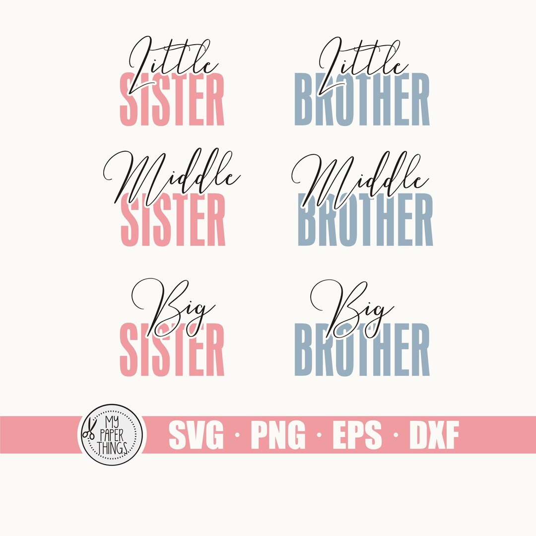 Siblings Svg Bundle | Siblings Matching Shirt Designs | Sisters and ...