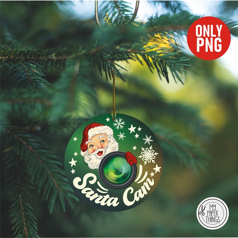 Santa Cam Png | Christmas Camera Png | Christmas Ornament Png ...
