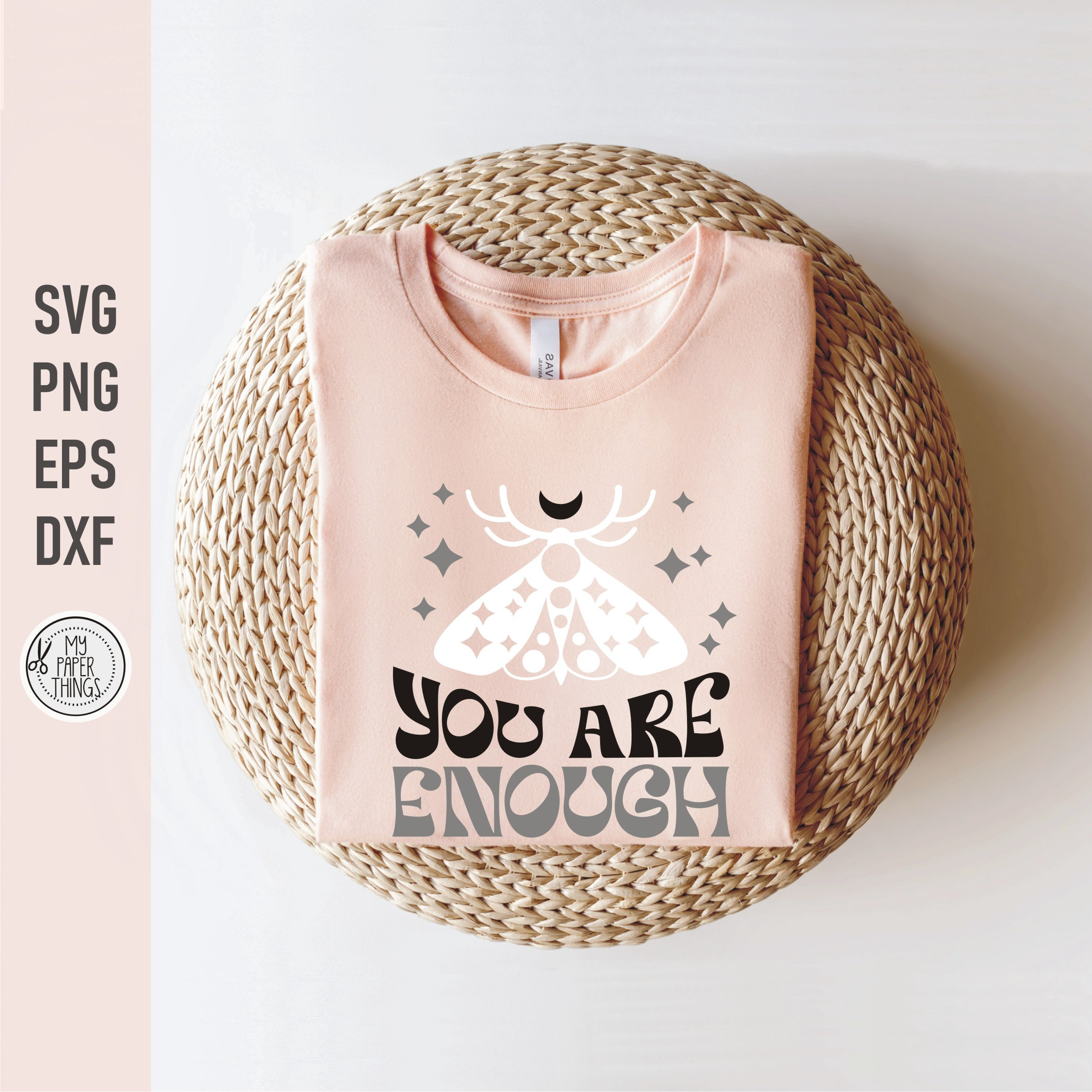 You Are Enough Svg Self Love SVG Mental Health Svg - Etsy