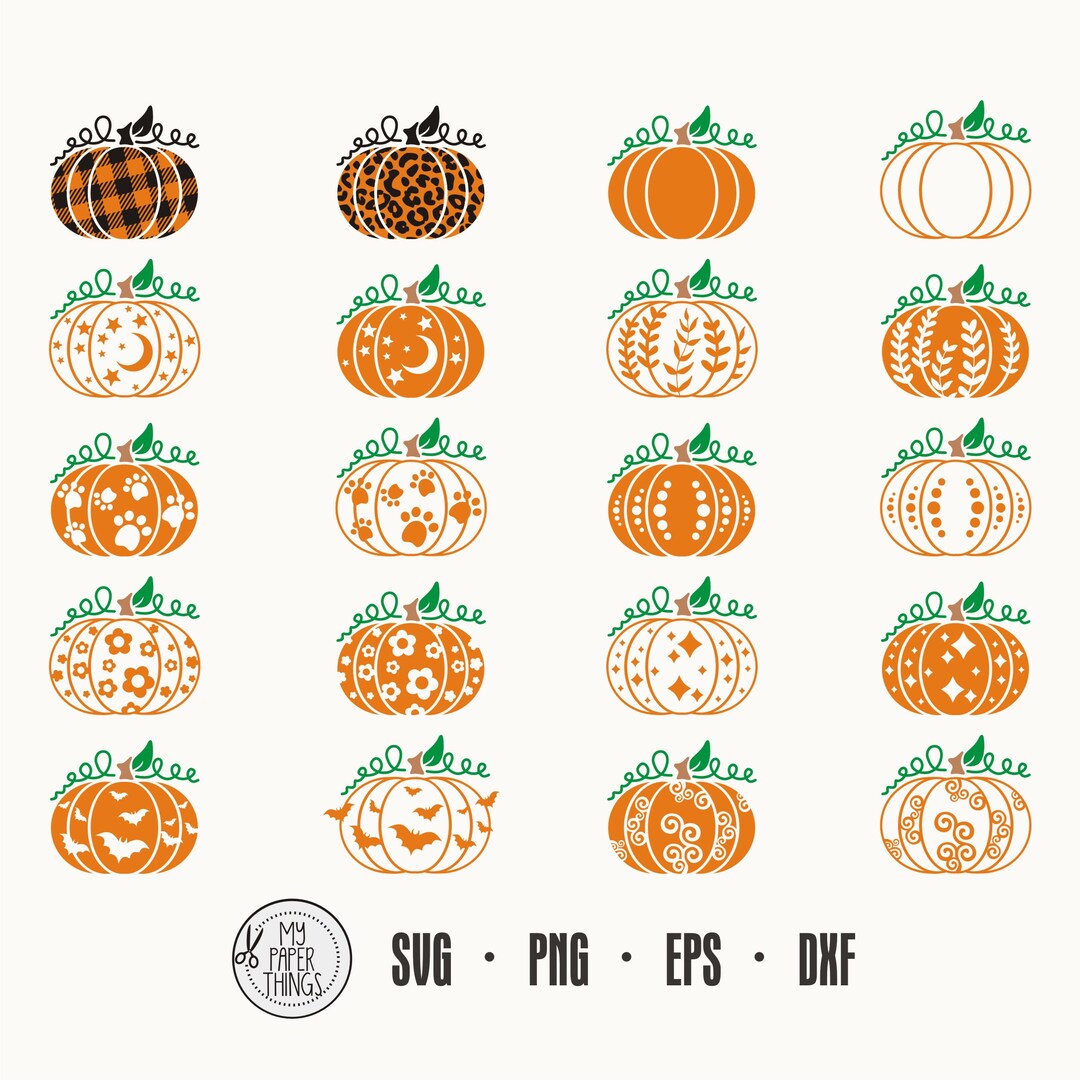 Pumpkin Svg, Swirly Pumpkin Svg, Paw Pumpkin Svg, Fall Cozy Pumpkin Svg ...