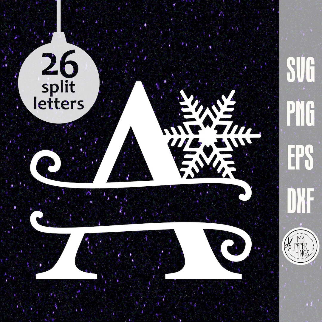 Christmas Alphabet SVG | Christmas Monogram Svg Bundle | Christmas ...