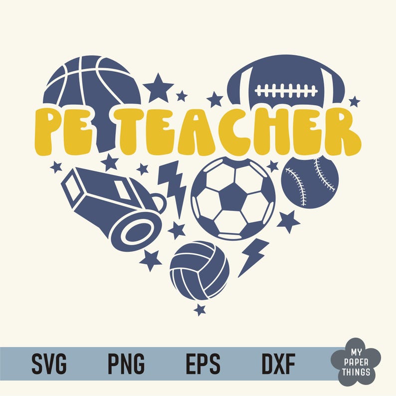 PE Teacher Svg Png, Physical Education Teacher Svg, Pe Teacher Shirt ...