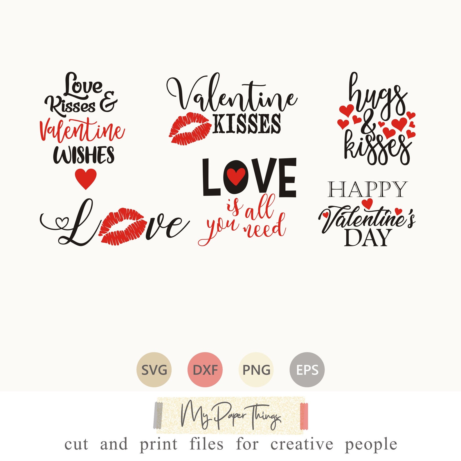 Valentine Svg Bundle Valentine Svg Valentine's Day SVG | Etsy