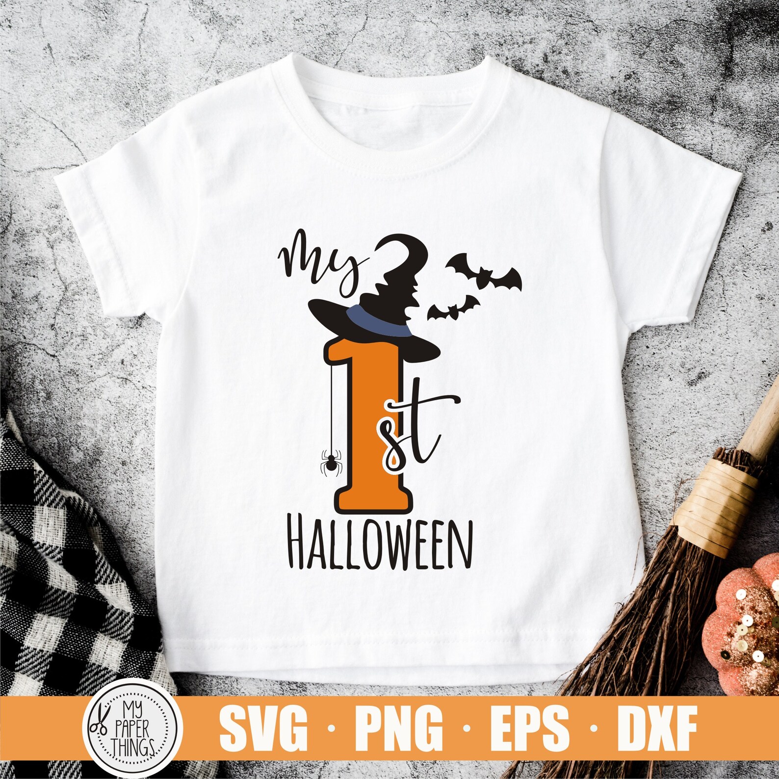 Halloween Baby Svg My First Halloween Svg Eps Dxf Png - Etsy