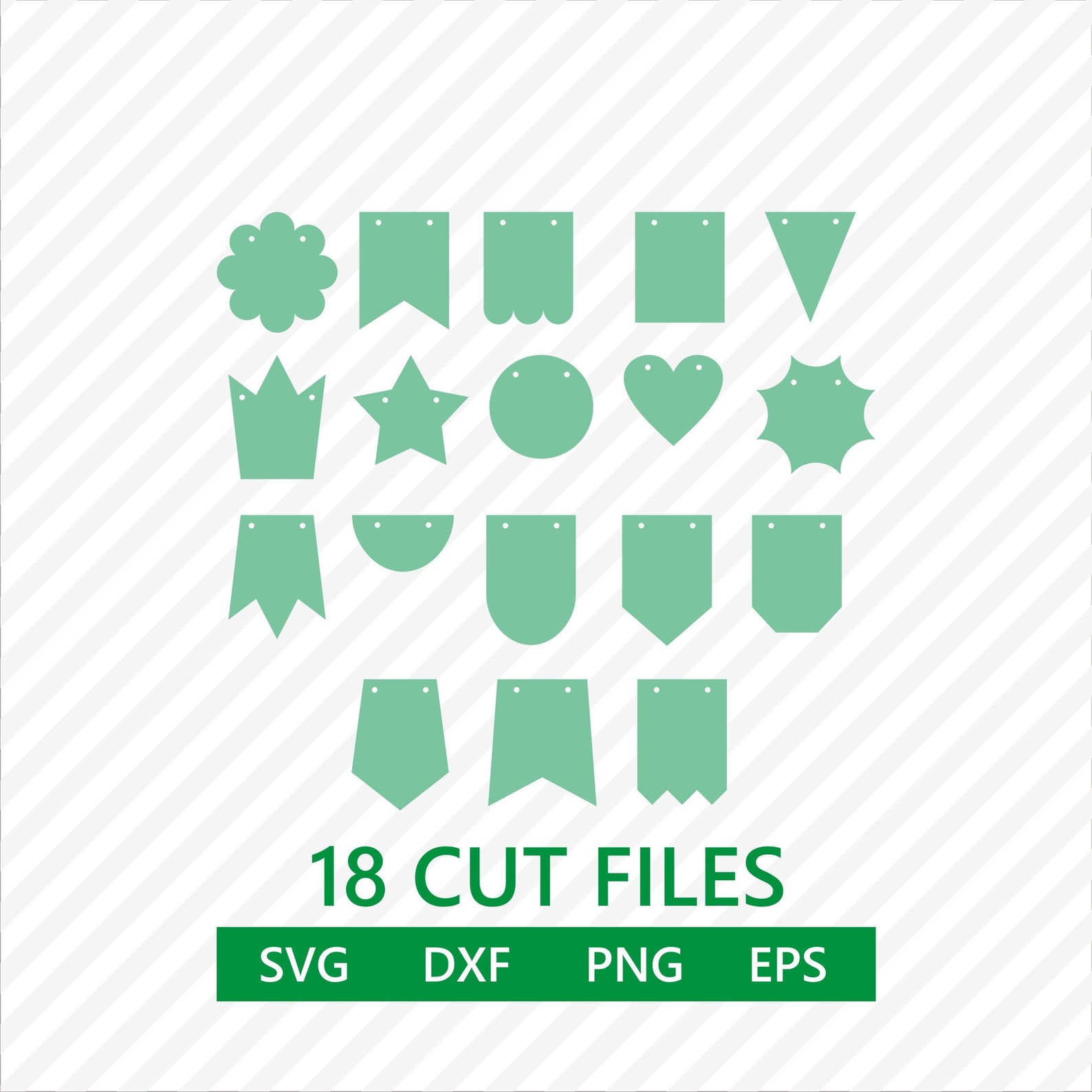 Bunting Banner Flag Svg Bunting Banners Svg Banners Svg | Etsy