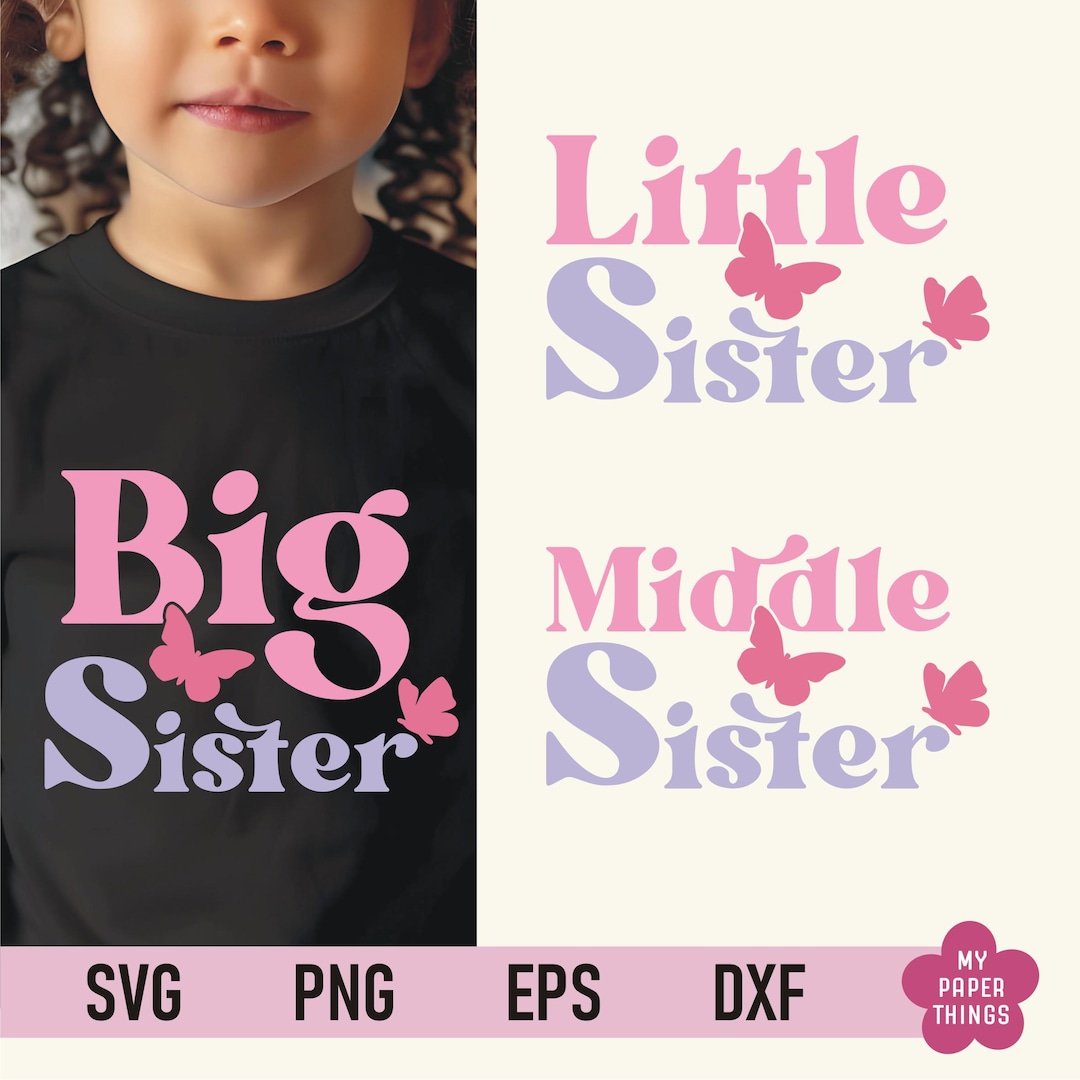 Sisters Svg Png, Sisters Matching Shirt Designs, Siblings Svg Bundle ...