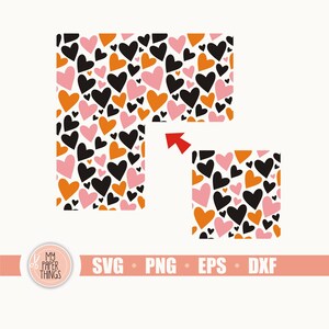 Heart SVG, Heart Pattern SVG, Heart Seamless Patterns, Valentines ...