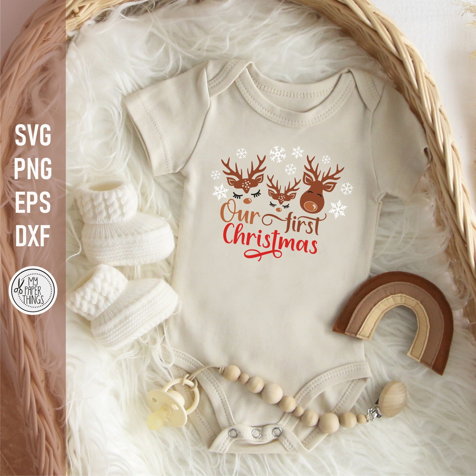 Our First Christmas SVG 1st Christmas Together SVG Family - Etsy