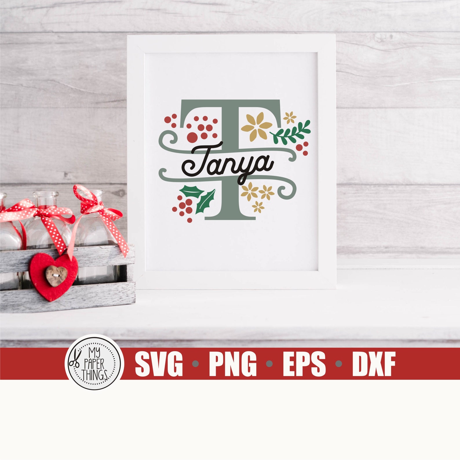 Christmas Split Monogram SVG Alphabet Christmas Alphabet SVG | Etsy