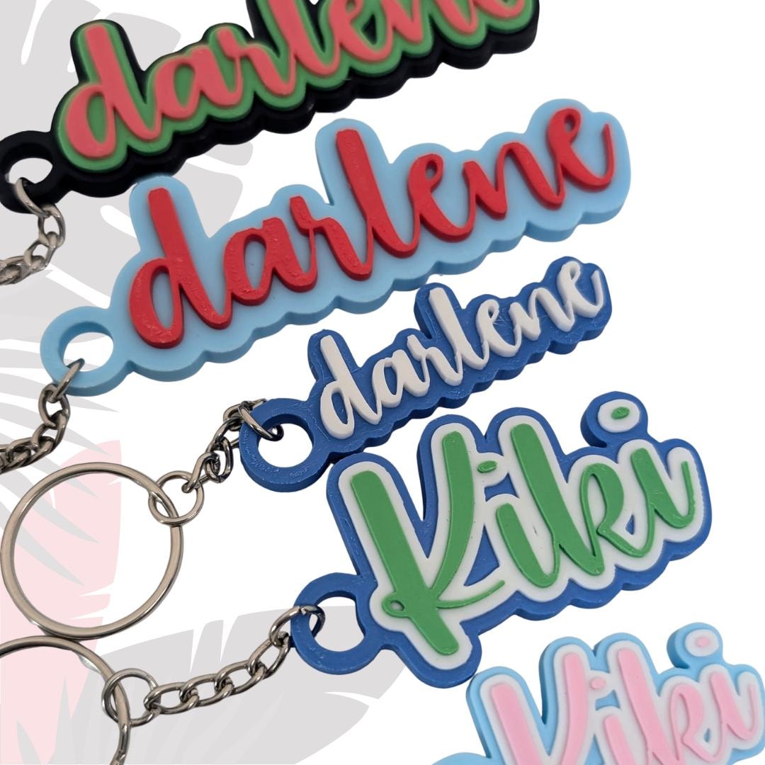 Custom 3D Printed Name Tags Keychain: Personalized and Custom Colors - Etsy