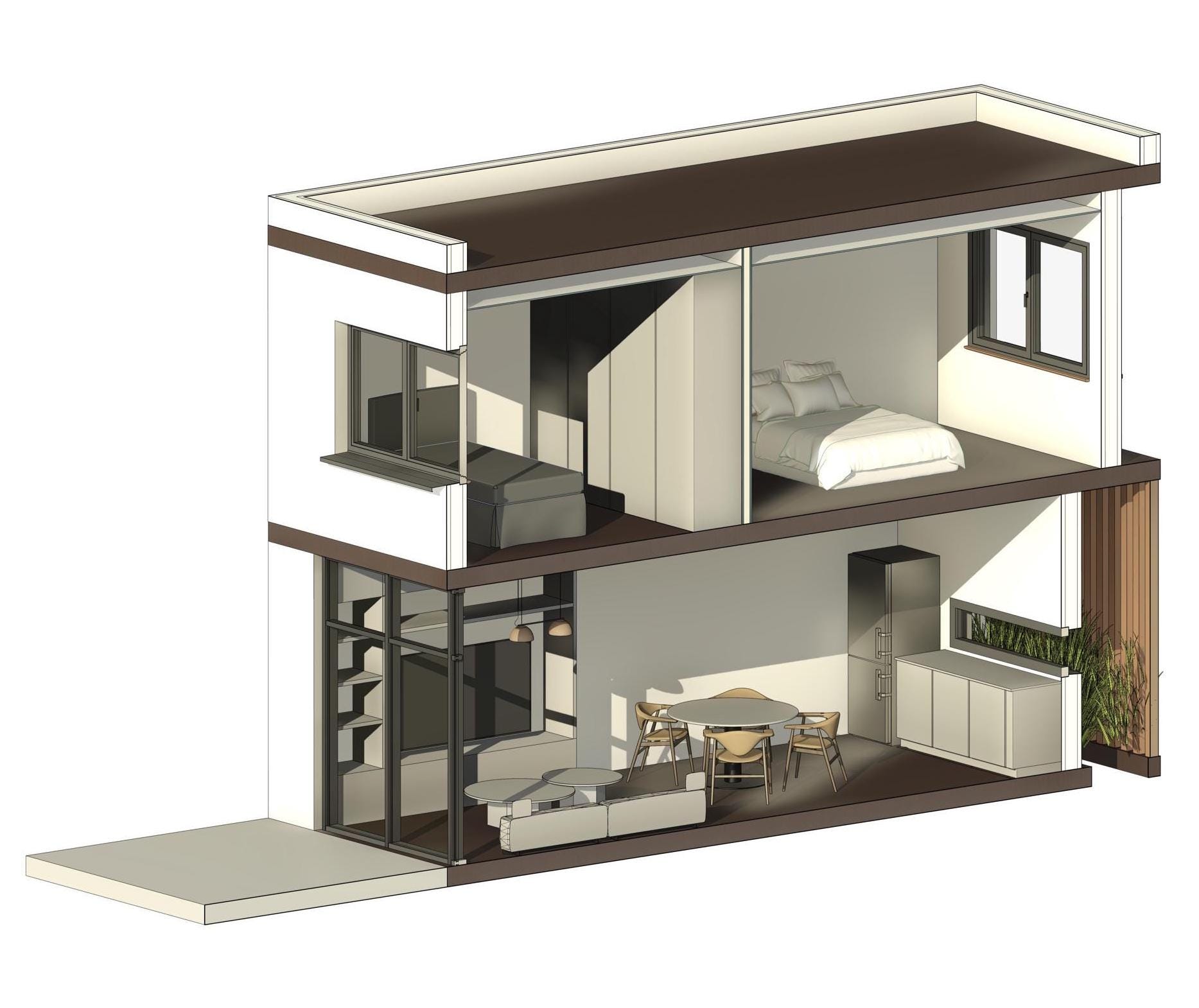 REVIT 3D House Model - Etsy