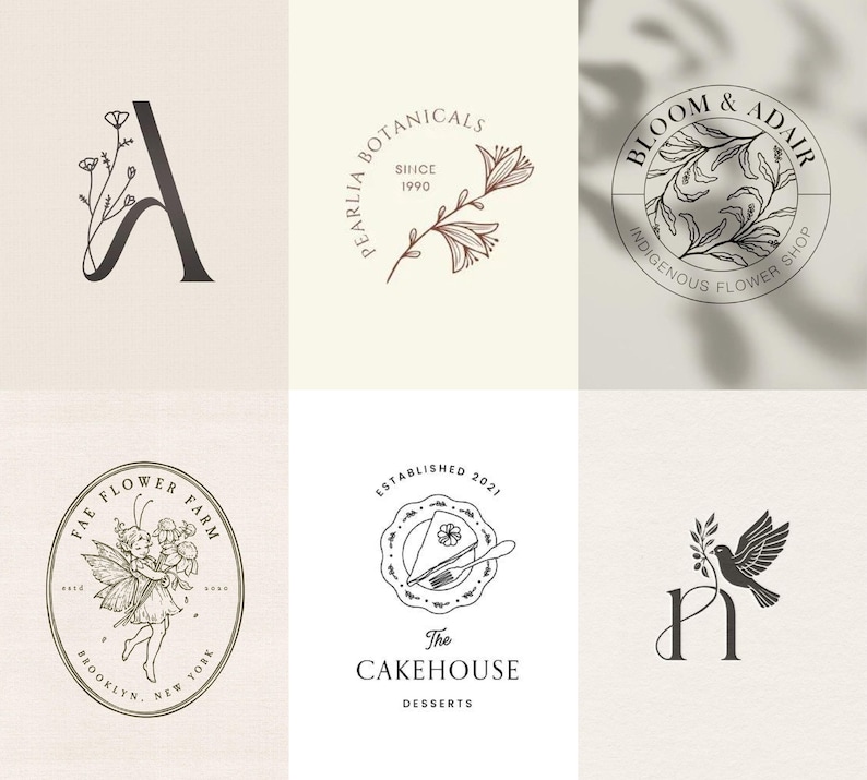 Custom Hand Drawn Logo Design, Minimalist, Feminine, Luxury, Modern ...
