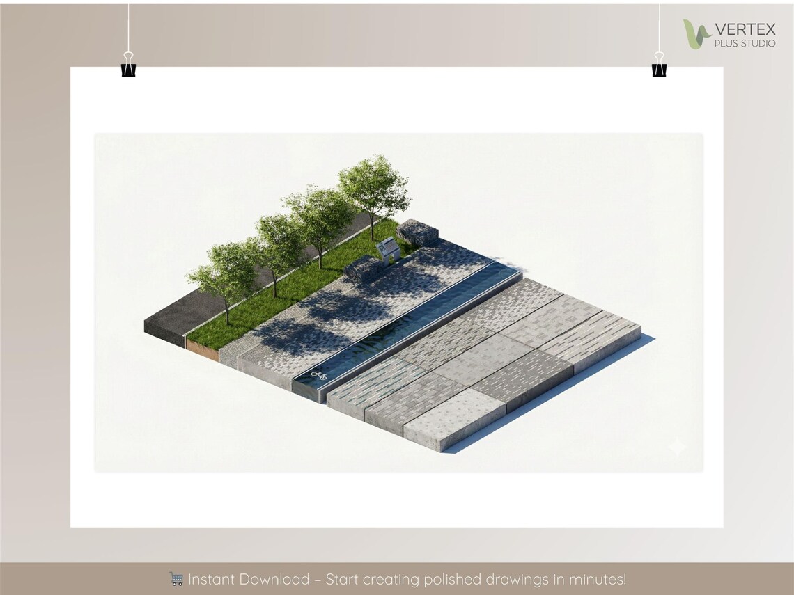 13 Pedestrian Sidewalk Collection | 1.2 GB Detail Sketchup Model ...