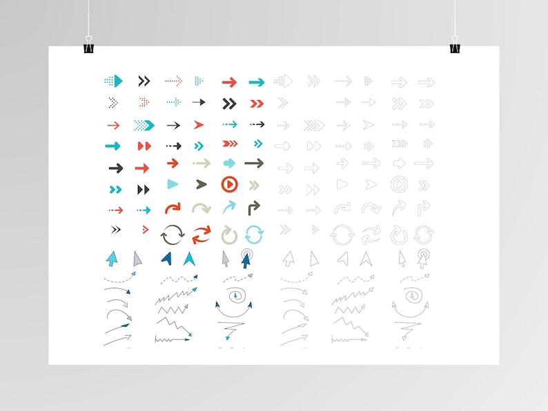 Architectural Arrow Symbol | Site Analysis Diagram (AI, PSD) - Etsy