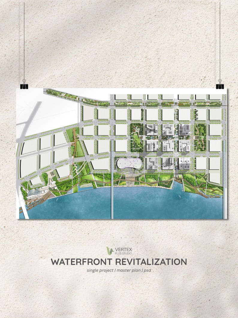 Waterfront Revitalization | Landscape Architecture Master Plan | Urban ...
